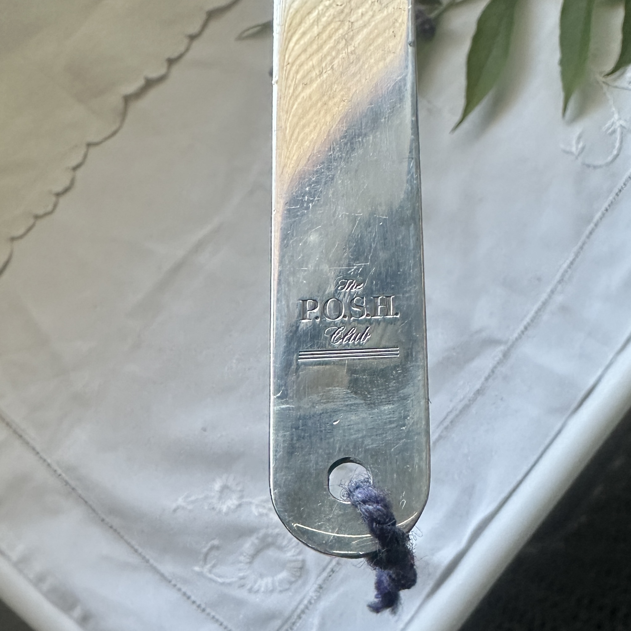 The Posh Club letter opener - Letters of The Past