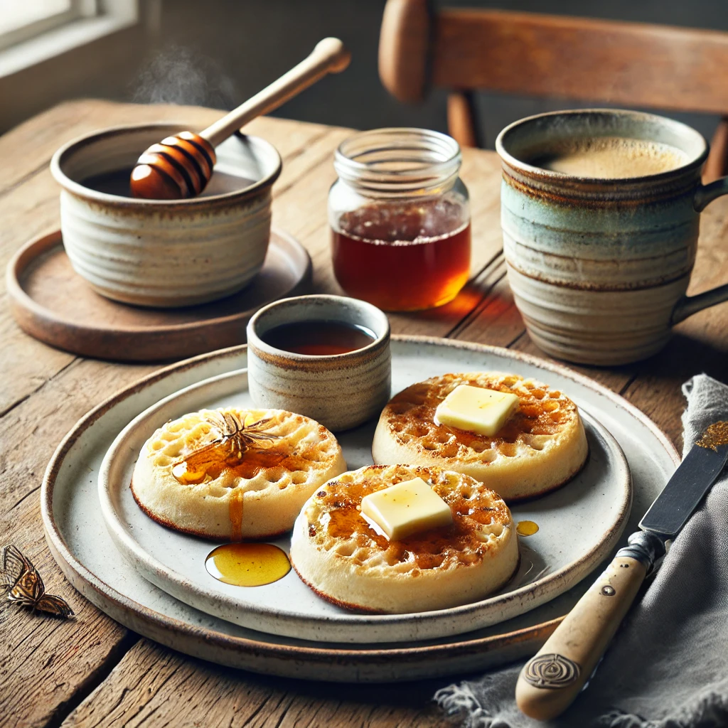 Traditional English Crumpets - Letters of The Past